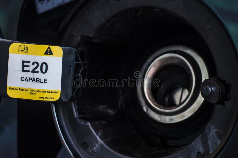 Car Fuel Tank Cover Opened. Stock Photo - Image of body, automobile ...