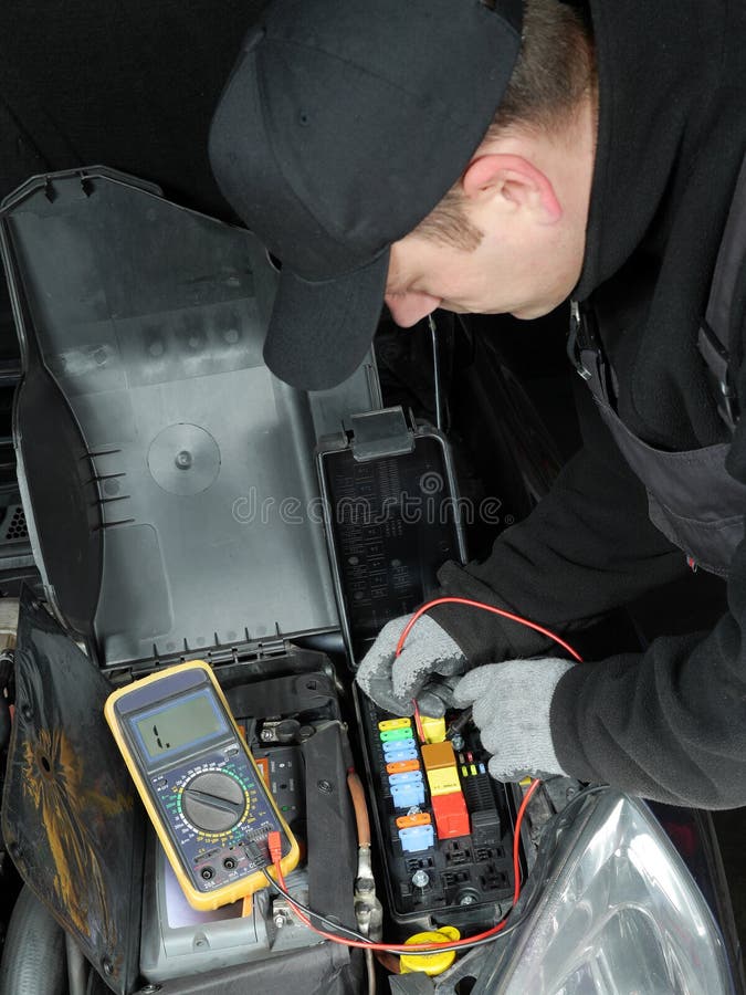 Car fuse inspection stock image. Image of electricity - 36941069
