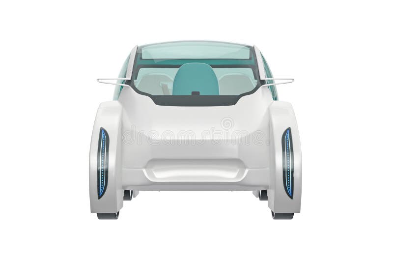 Car future, front view stock illustration. Illustration of auto - 111746340