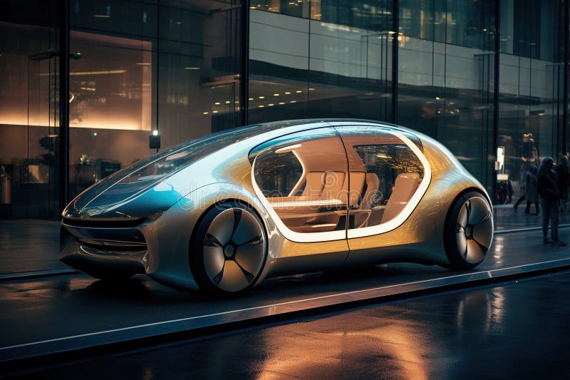 Car Future Smart Technology, Modernized Design Futuristic Vehicle and ...