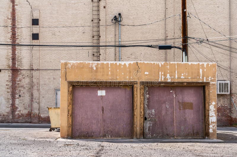 City alley parking garage stock image. Image of narrow - 18827525