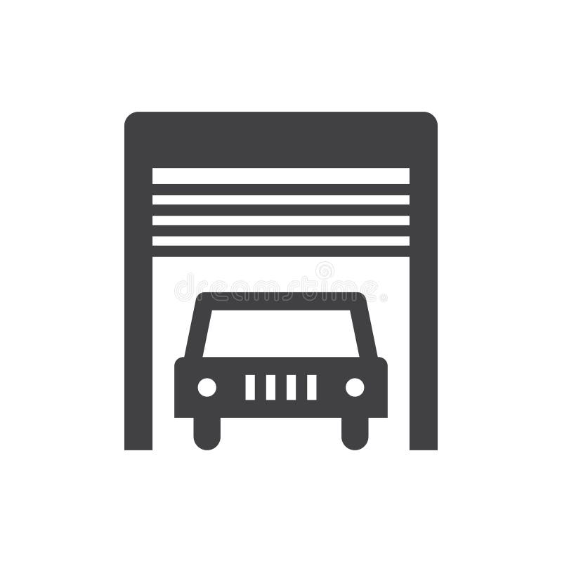 Car garage icon stock illustration. Illustration of icon - 374374299