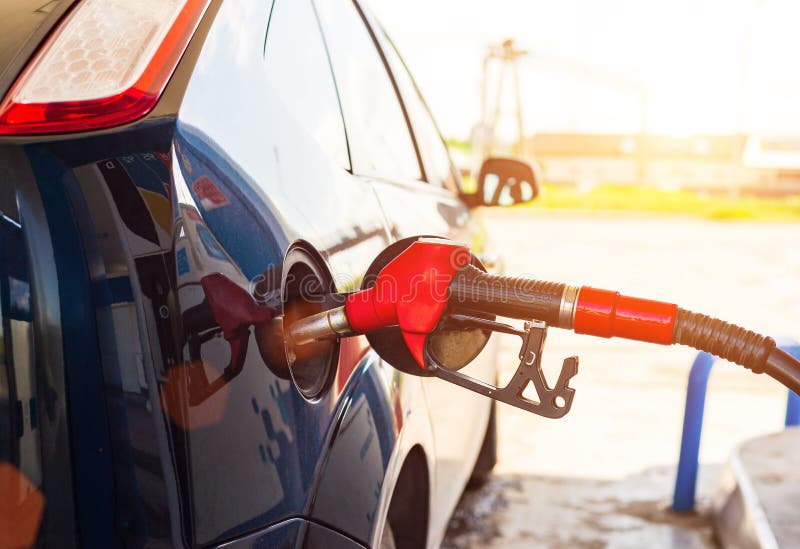 Car at the gas station stock photo. Image of economy - 150838090