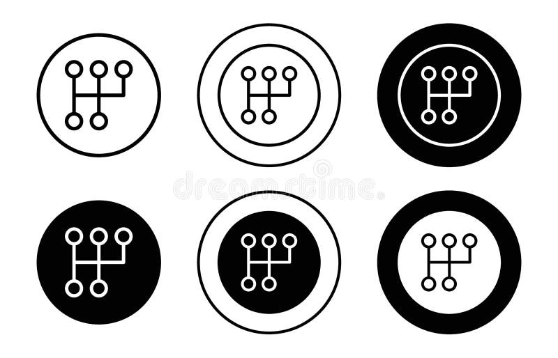 Car gearbox Icon stock vector. Illustration of automobile - 325374027