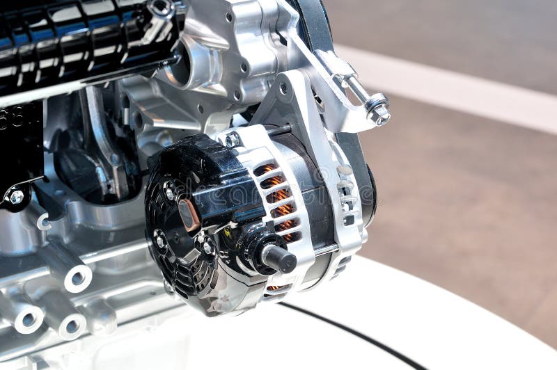 Car generator back view. stock image. Image of force - 103730231