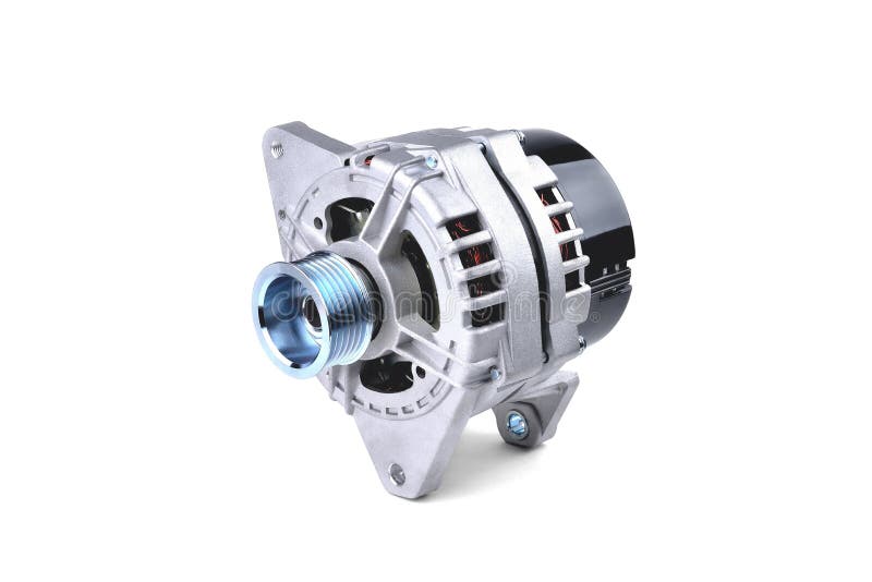 Car Generator, Car Electrical Network Element on White Background ...