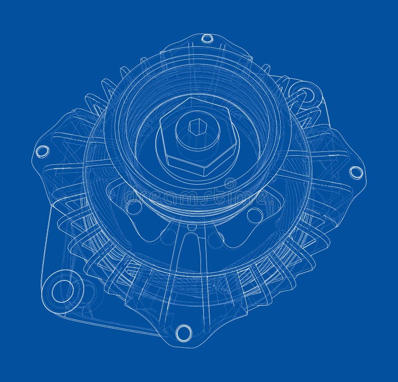 Car generator. Vector stock illustration. Illustration of vector ...