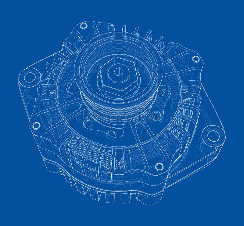 Car generator. Vector stock vector. Illustration of icon - 258451717