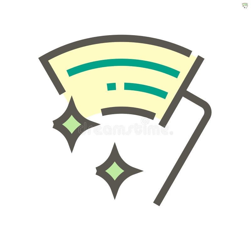 Glass Cleaning Icon. Monochrome Simple Line Housekeeping Icon for ...