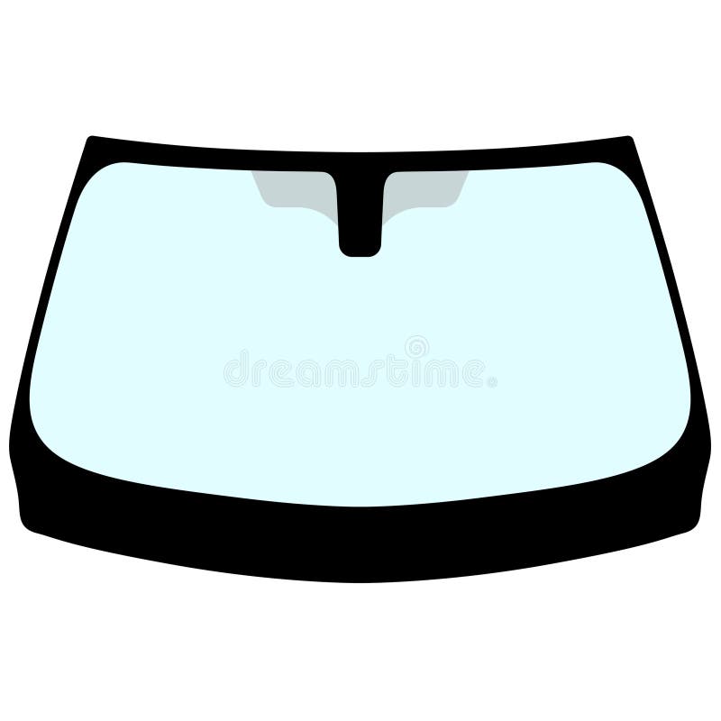 Car Glass Windshield without Light Reflection, New Clean Front Window ...