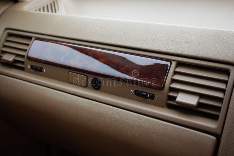 Car Glove Box (compartment) with Air Deflectors Stock Photo - Image of ...