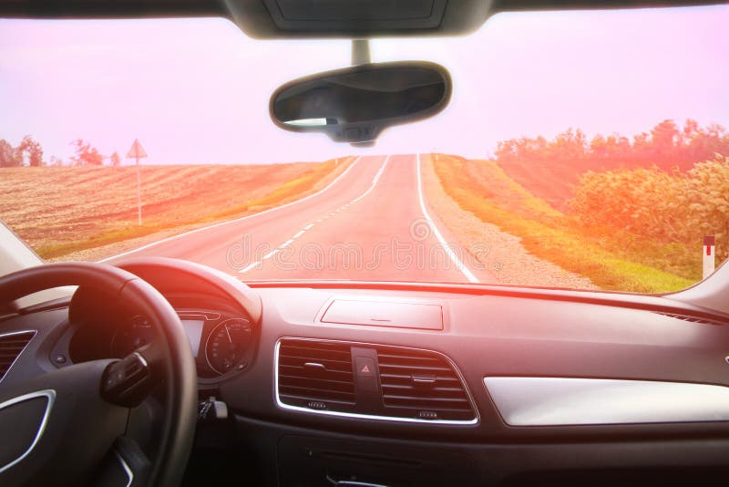 Car going on road stock photo. Image of road, park, people - 115826954