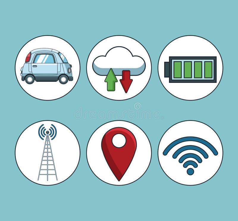 Car gps tracker technology stock vector. Illustration of road - 108592221