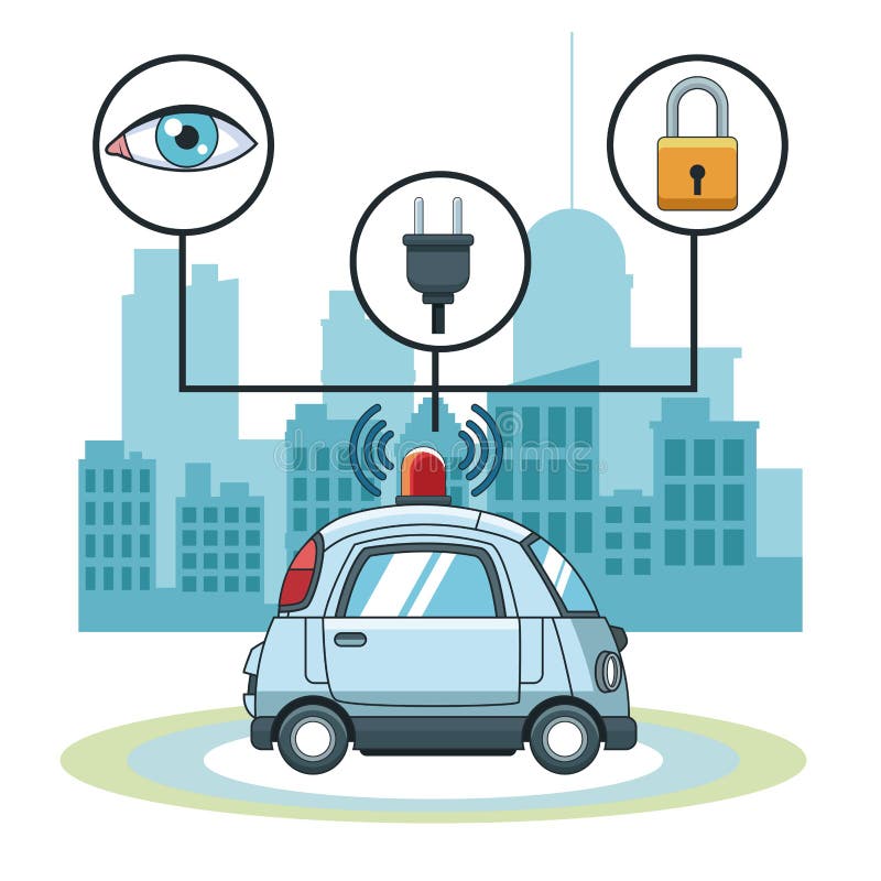 Car gps tracker technology stock vector. Illustration of concept ...