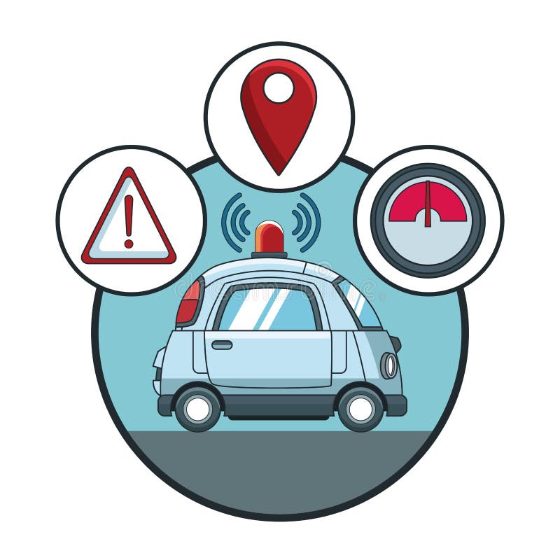Car gps tracker technology stock vector. Illustration of data - 108592627