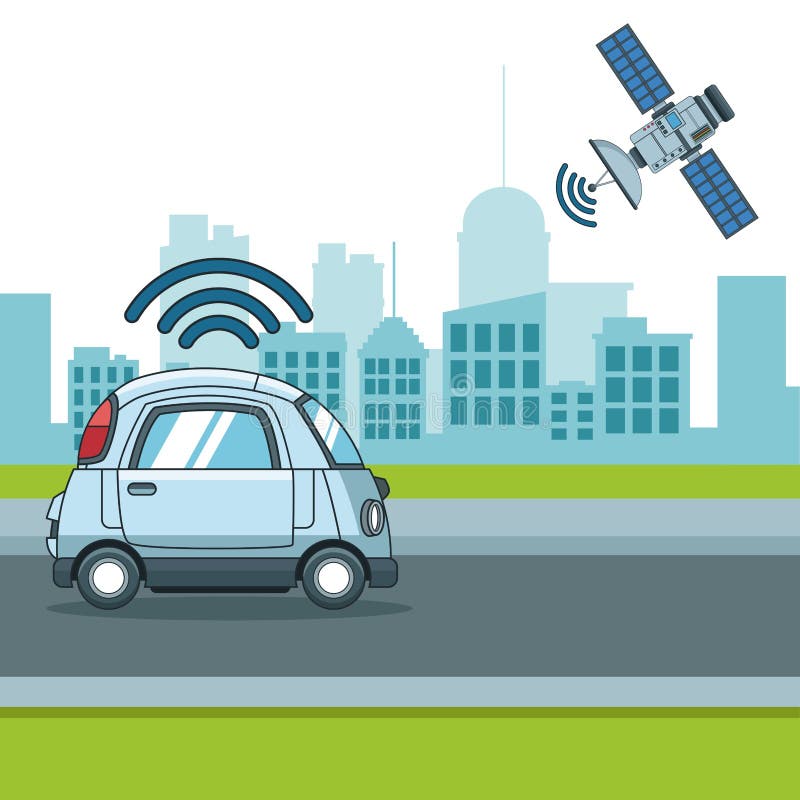 Car gps tracker technology stock vector. Illustration of computer ...