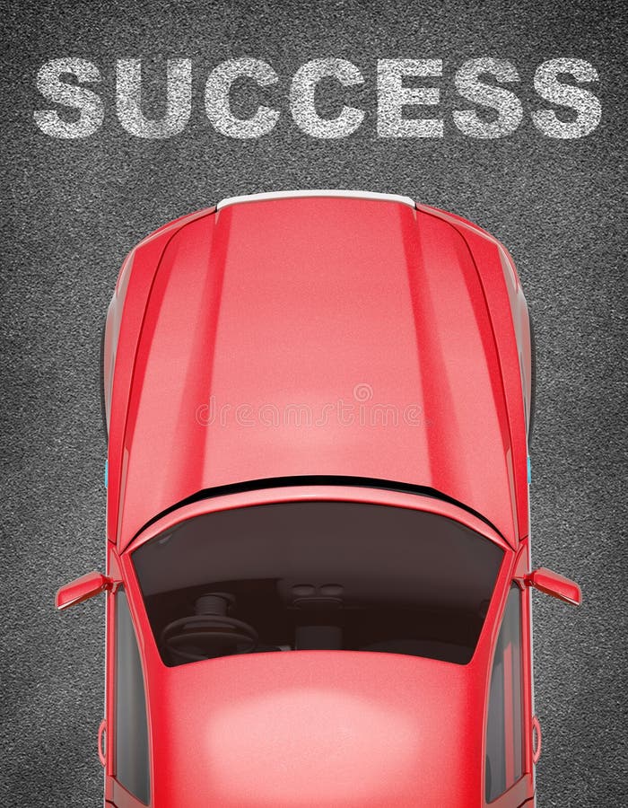 Car on Grey Texture Background with Word Stock Illustration ...