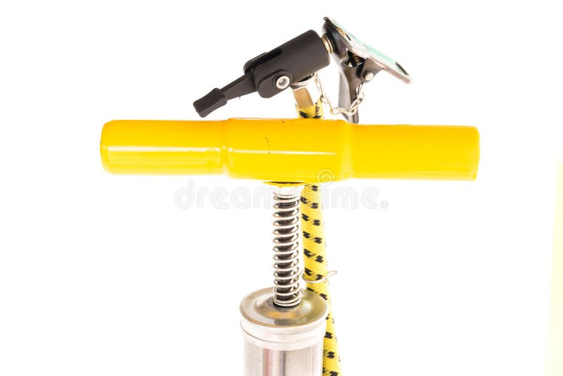 Car hand air pump. stock photo. Image of hand, isolated - 94919280