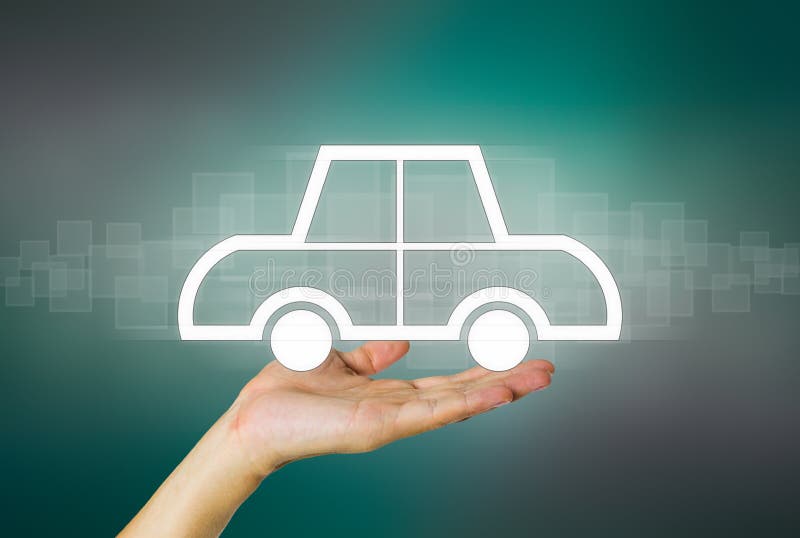 Car in hand stock image. Image of advertising, handmade - 44785531