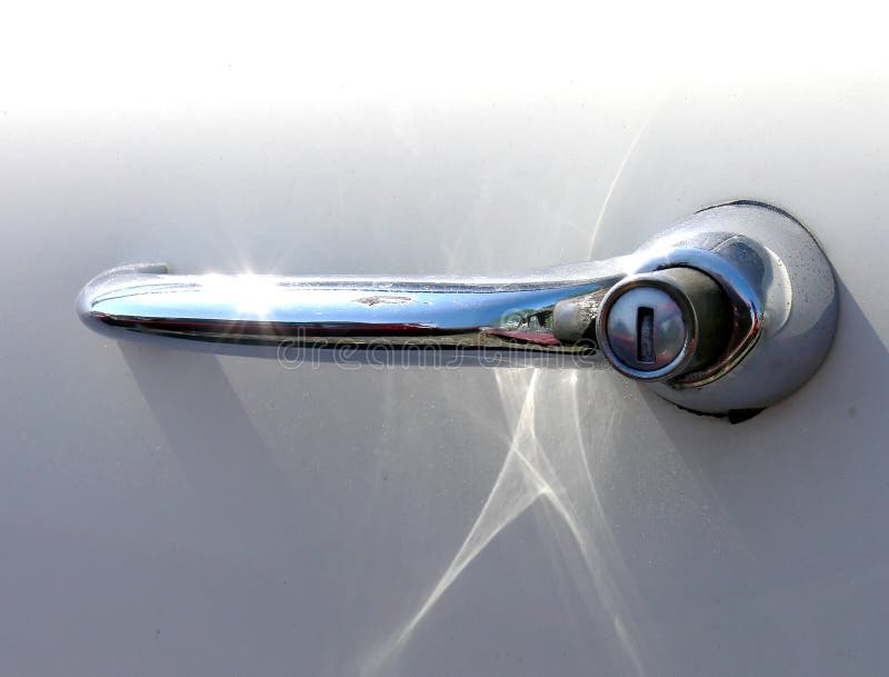 Car Handle - Chrome stock photo. Image of transport, metal - 3258326