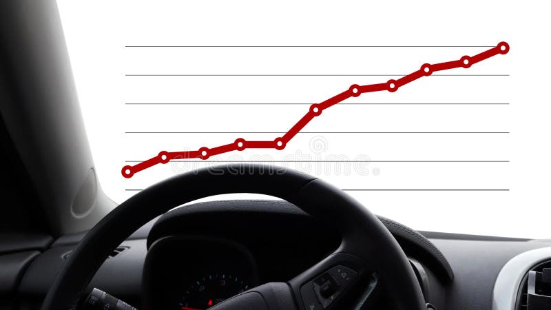 Rising Bar Graph and Line Graph with a Piles of Coins. Stock Footage ...