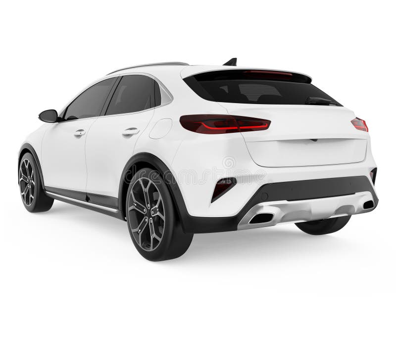 Car Hatchback Isolated stock illustration. Illustration of automotive ...