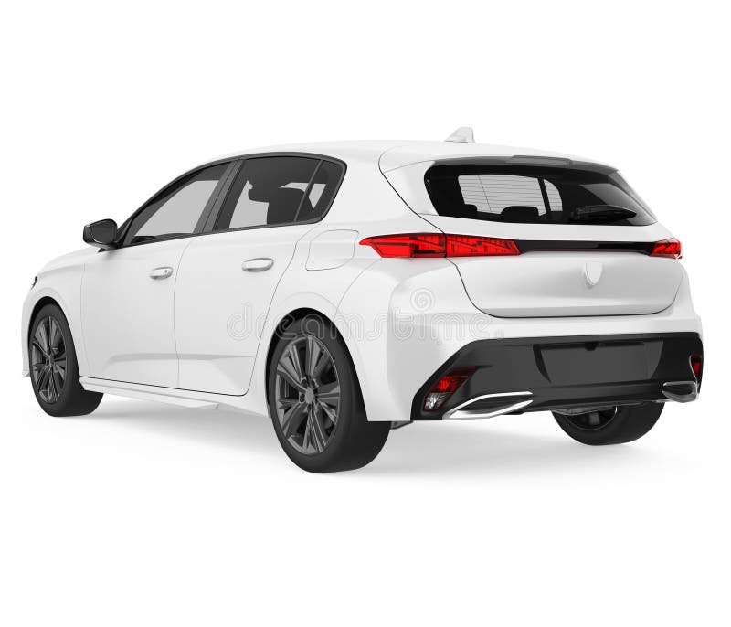 Car Hatchback Isolated stock illustration. Illustration of vehicle ...