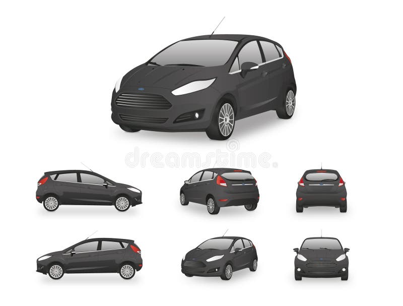 Car Hatchback Vector black stock vector. Illustration of sedan - 105020465