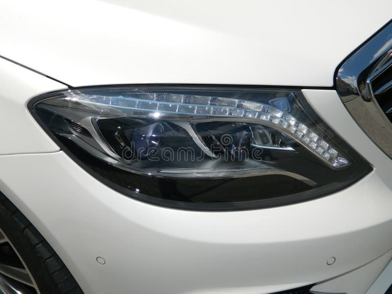 Car head lights. stock image. Image of bright, isolated - 60596551