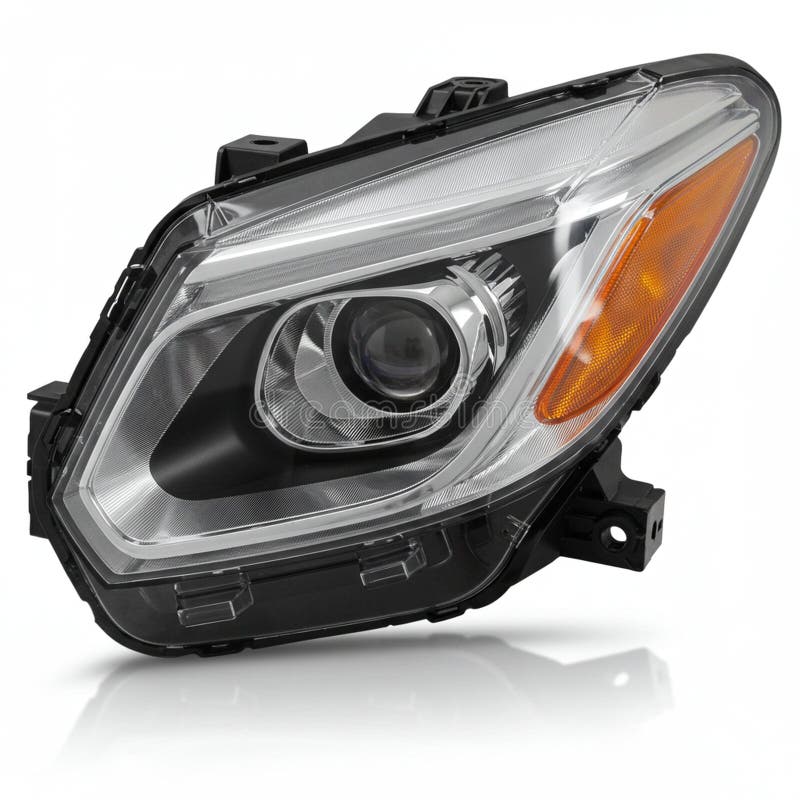 Car Headlight Assembly Featuring a Sleek, Modern Design. the Main ...