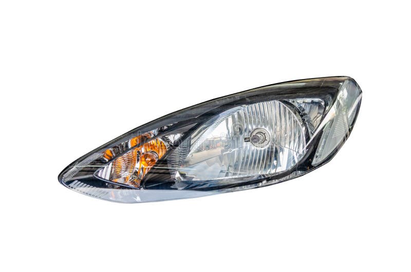Car white headlight stock photo. Image of luxury, detail - 122872680