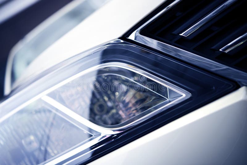 Car Headlight Closeup stock photo. Image of closeup, headlight - 45288774