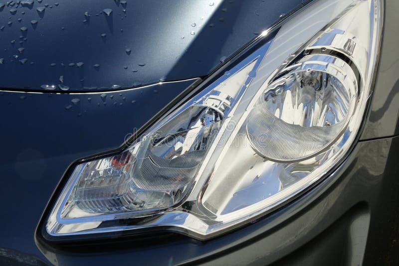Car headlight stock image. Image of contemporary, detail - 86094913