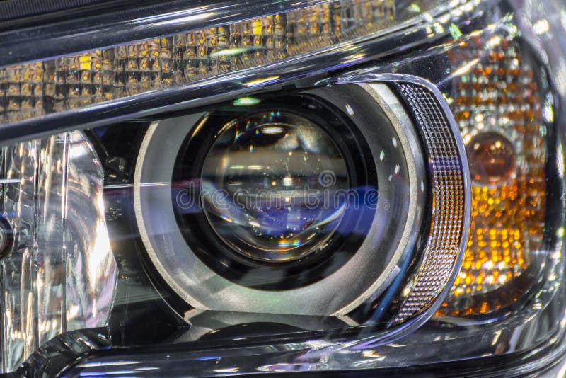 Car headlight or headlamp stock photo. Image of lens - 84959248