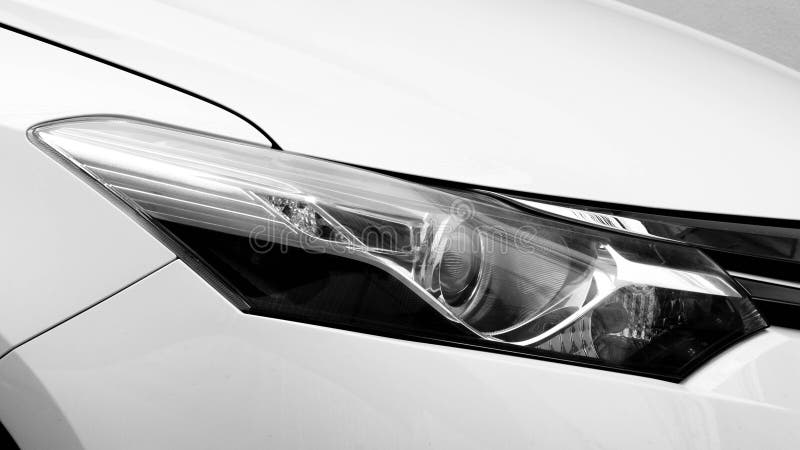 Car Headlight. - Light and Shadow Stock Image - Image of modern ...