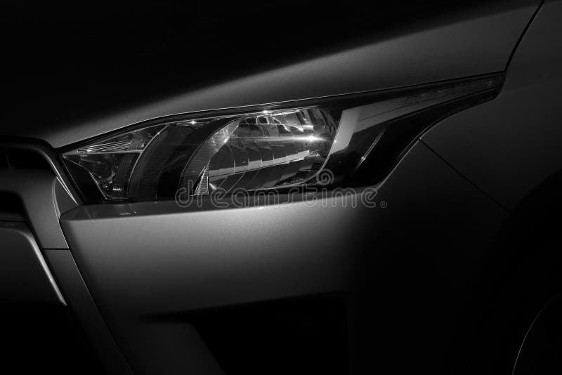 Car Headlight - Light and Shadow. Stock Photo - Image of concept ...