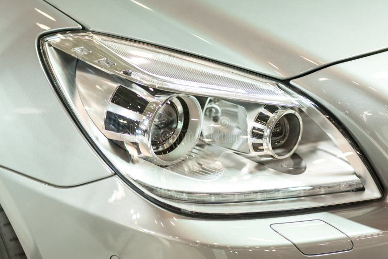 Car Headlight stock image. Image of background, light - 49612677