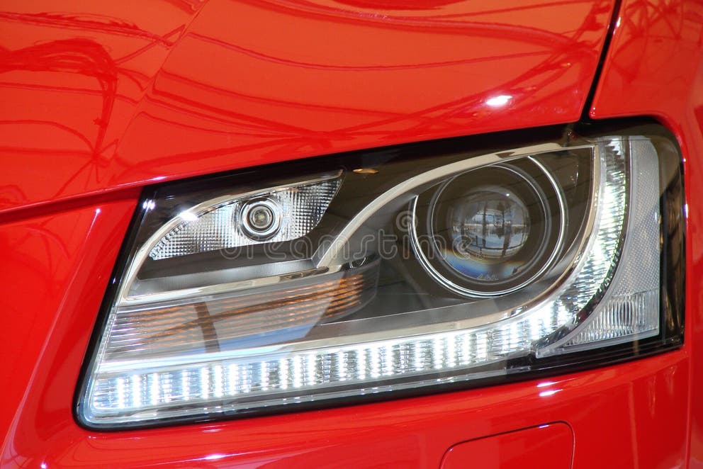 Car headlight stock photo. Image of details, shape, electronics - 31803212