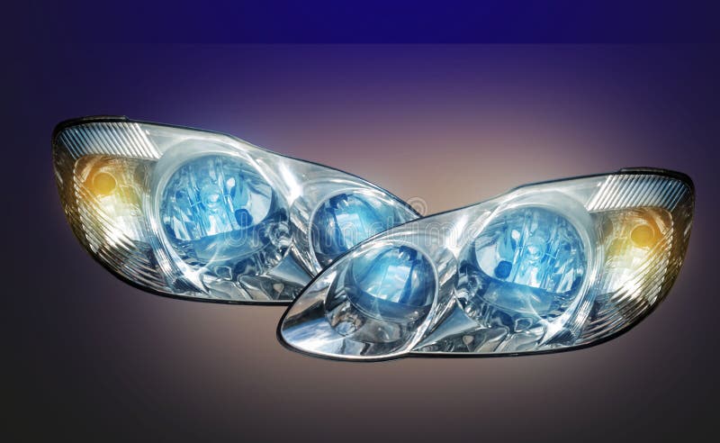 Car Headlight System, Led Technology, Spare Parts Clipping Part Stock ...