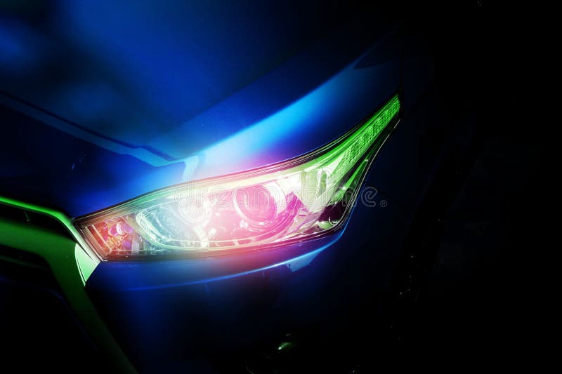 Car Headlight System, Led Technology, Spare Parts Clipping Part Stock ...