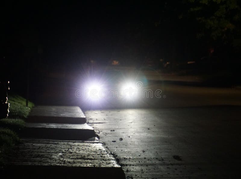 Headlight stock photo. Image of headlight, night, headlights - 254091972