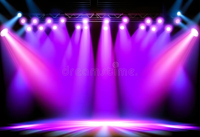 Car Headlights with Light Rays and Copy Space, Banner Stock ...