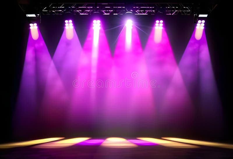 Car Headlights with Light Rays and Copy Space, Banner Stock ...