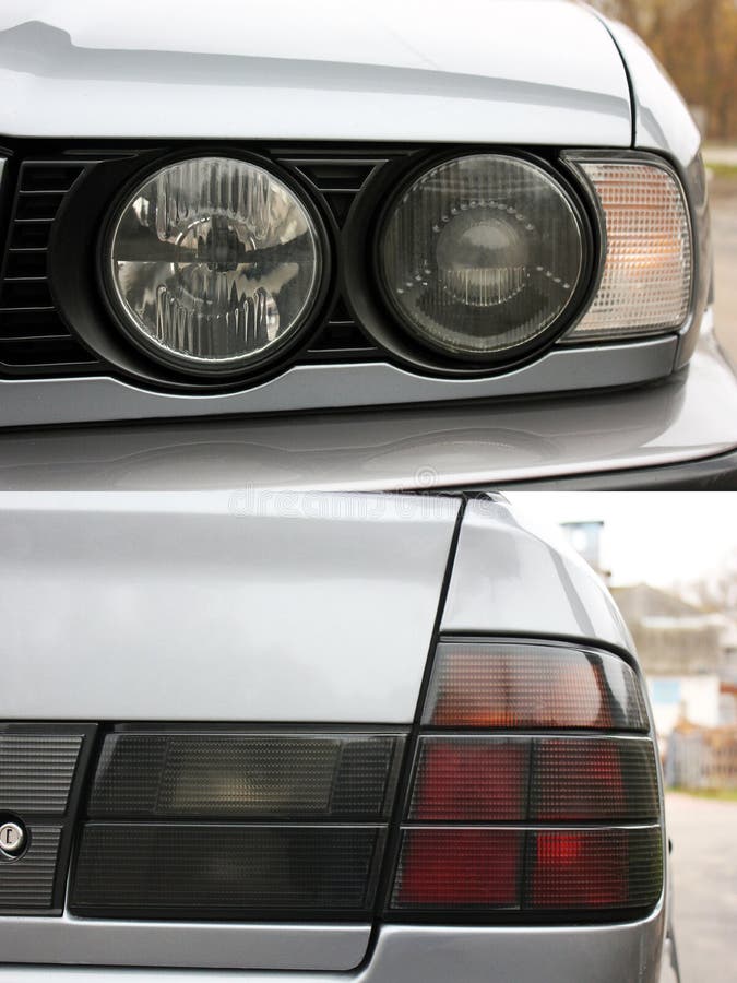 Car Headlights. Luxury Headlights Stock Image - Image of interior ...