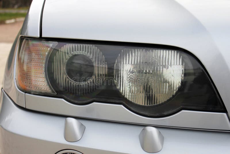 Car Headlights. Luxury Headlights Stock Image - Image of color, closeup ...
