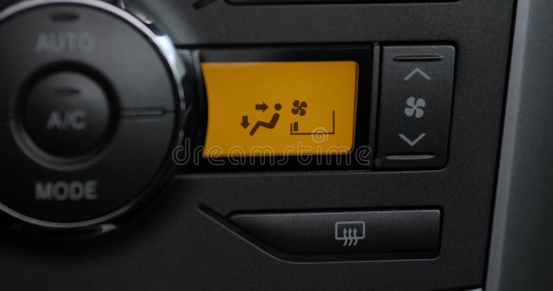 Car Heating System Airflow Fan Adjustment Stock Footage - Video of ...