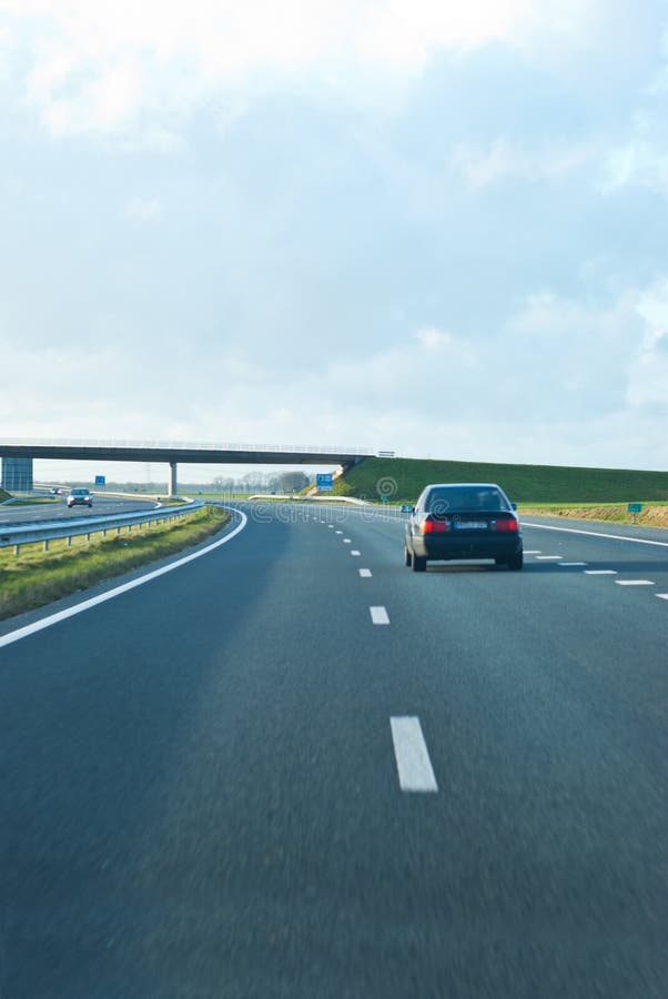 Car on highway in motion stock image. Image of street - 22761559