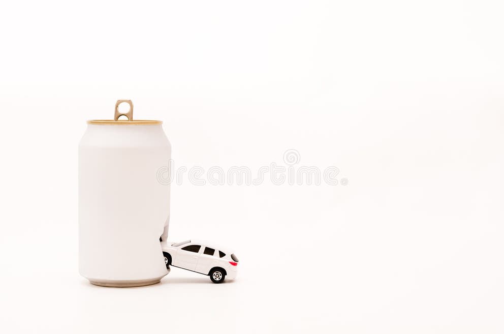 The Car Hit the Can from Drunk Driving Stock Photo - Image of drunk ...