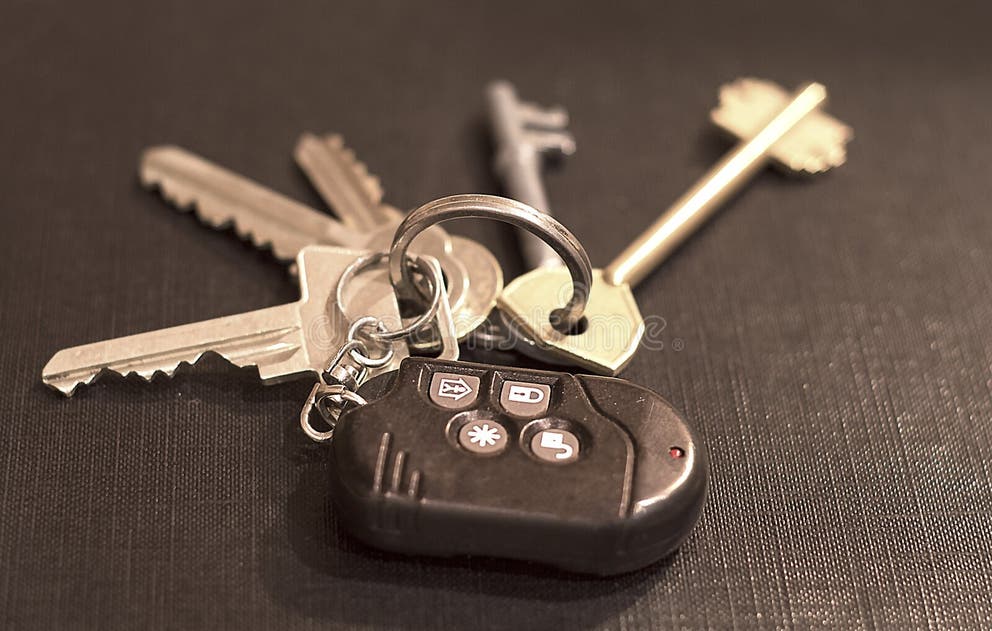 Car and house keys stock image. Image of steel, keyring - 64362615