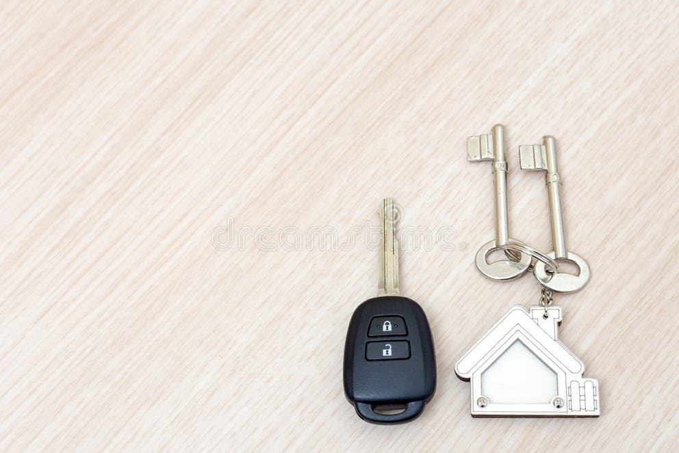 Car and House Keys on Table. Concept of Success Stock Image - Image of ...